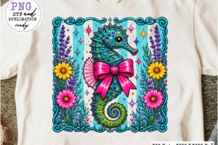 Seahorse Bow PNG Clipart, Coastal Graphic by Dreamshop · Creative Fabrica