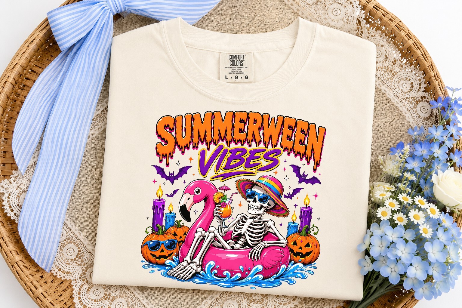 Summerween Vibes Skeleton PNG Clipart Graphic by siatia · Creative Fabrica