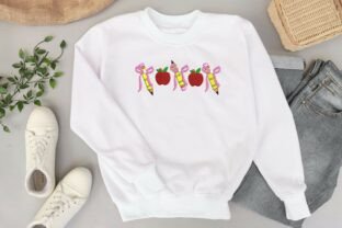 Teacher Apples Pencils School Border Acc · Creative Fabrica