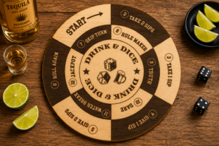 Ultimate Drink & Dice Laser Cut SVG · Creative Fabrica