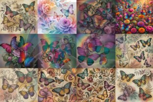 Vibrant Boho Butterflies Sublimation Graphic by tranphuocloc090197 ...