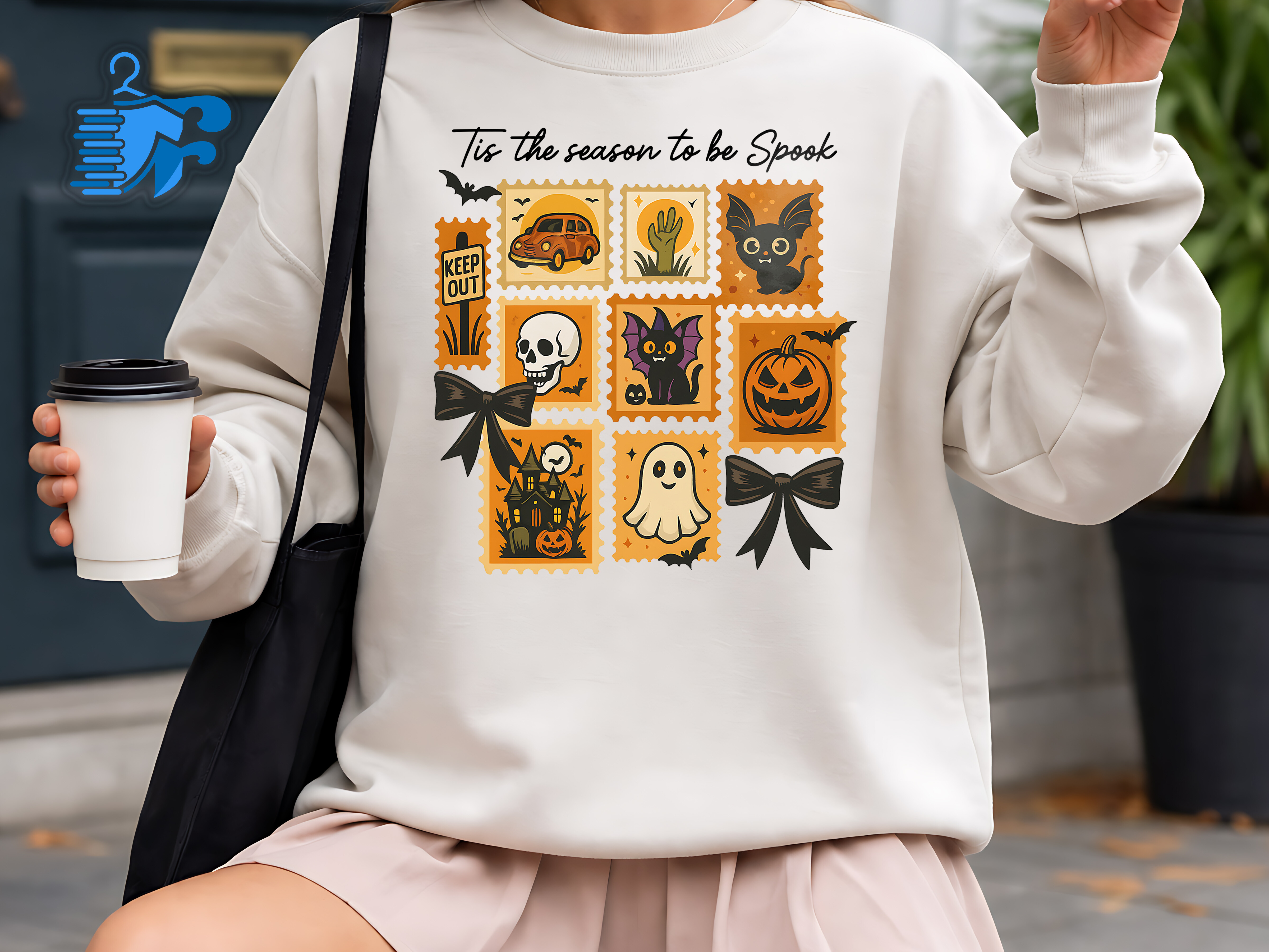 Vintage Halloween Stamp Collage SVG Graphic by faysalahmedmithu1 ...