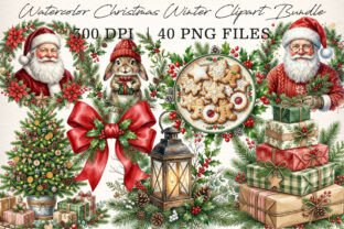 Watercolor Christmas Winter Clipart Graphic by Digital Artistic99 ...