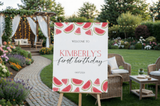 Wedding Sign Mockup on Easel Graphic by Mockup Wizard · Creative Fabrica