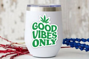 Weed Cannabis Sticker Marijuna Bundle Graphic by Five Star Crafting ...