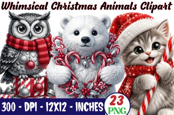 Whimsical Snowman Christmas Clipart Graphic by TshirtMaster · Creative ...