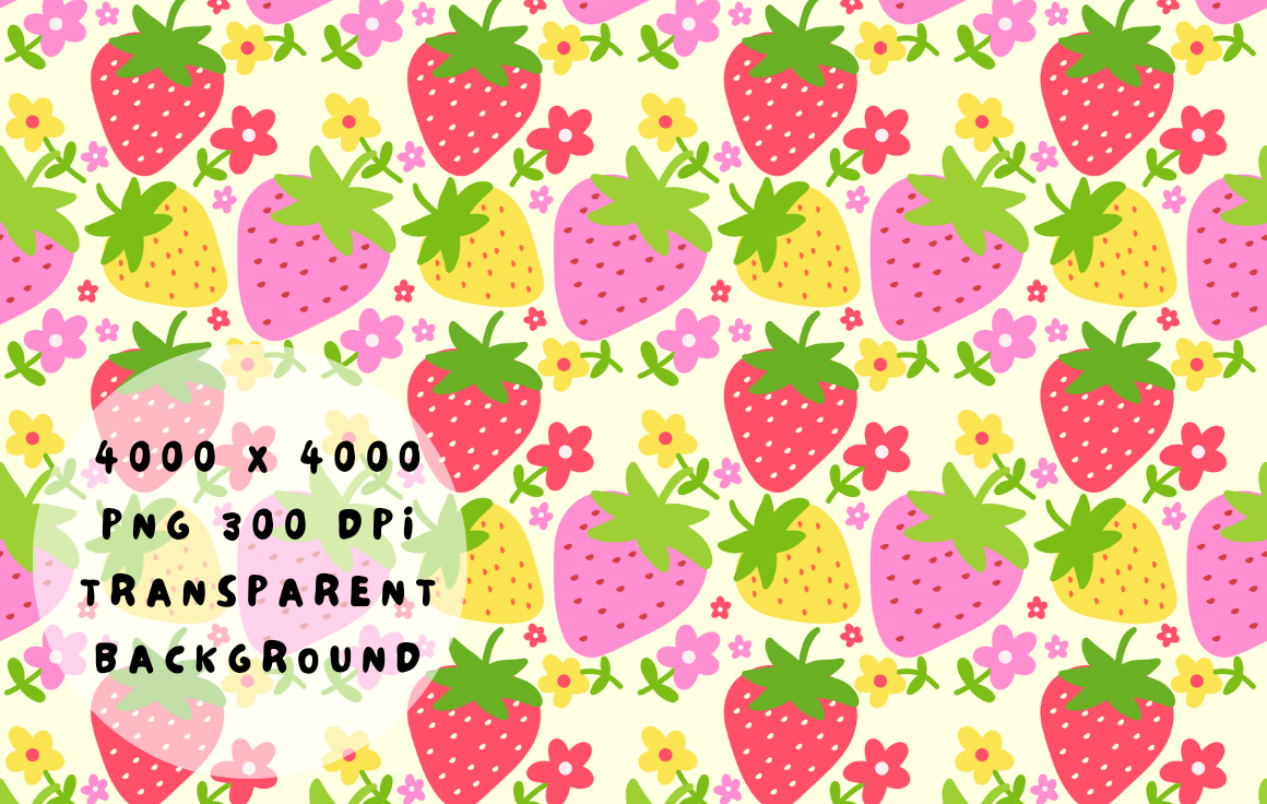 Aesthetic Summer Pastel Strawberry Graphic by Fatia hafida · Creative ...