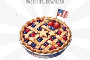 American Patriotic Berry Pie PNG Graphic by ArtbyCrystalJennings ...