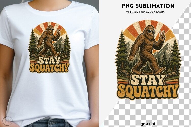 Bigfoot Png Design for T-shirts Graphic by Tanya Kart · Creative Fabrica