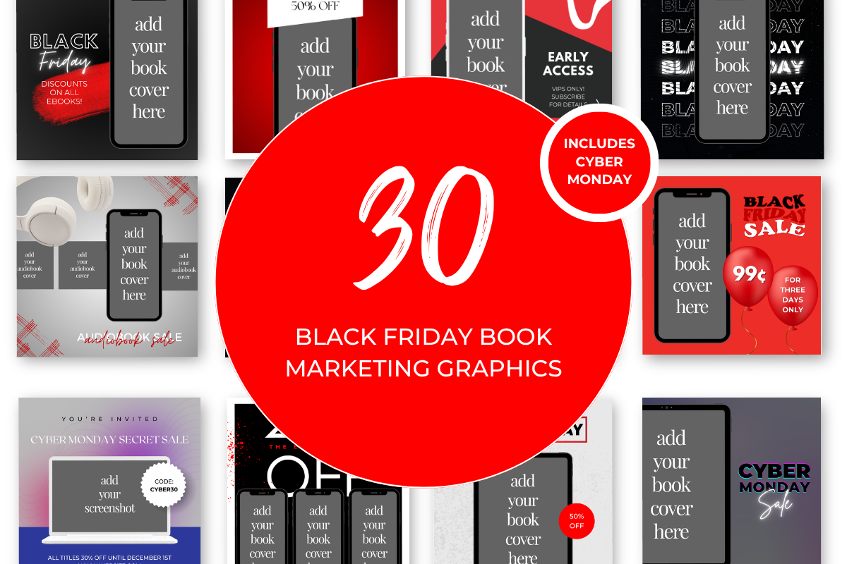Black Friday Book Promo Canva Templates Graphic by Wolfsparrow Covers ...