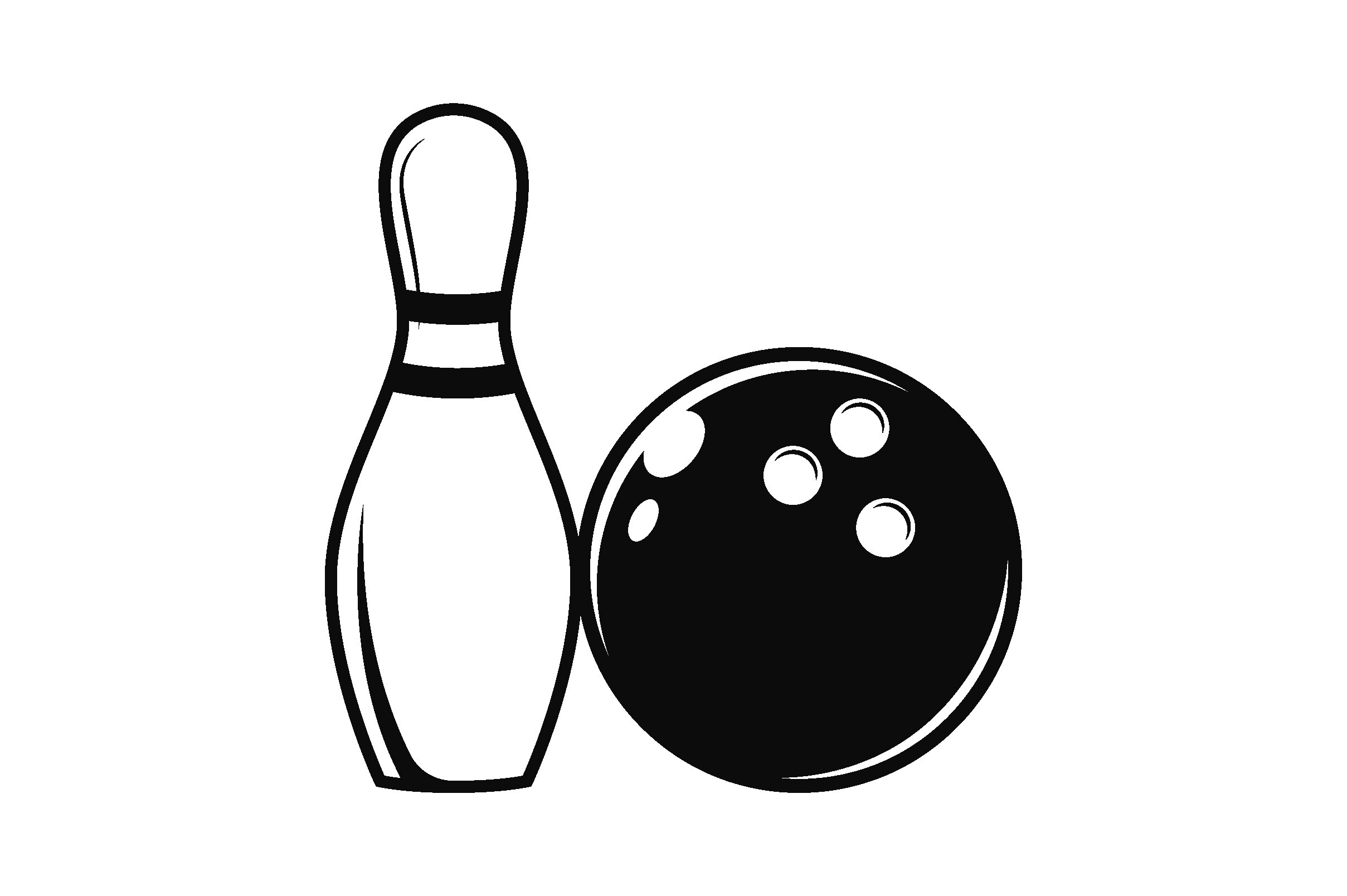 Bowling Pin and Ball Icon Vector Design Graphic by ubeye studio ...