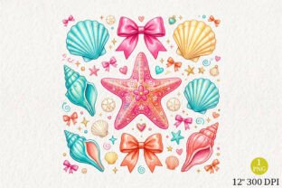 Coquette Seashell Starfish Beach PNG Graphic by PinkyDesigns · Creative ...