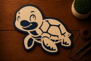 Cute Baby Sea Turtle Laser Cut SVG File · Creative Fabrica