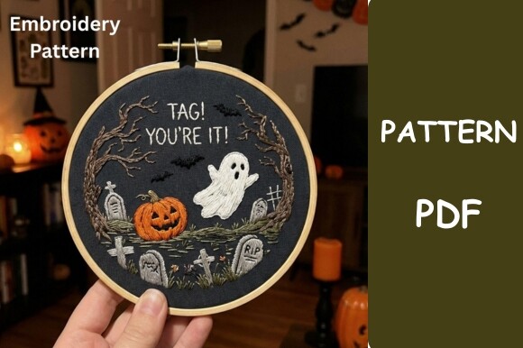 Cute Embroidery Pattern PDF Graphic by MissBee · Creative Fabrica