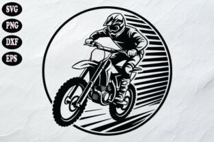Dirt Bike Motocross Rider SVG Graphic by hossain0190000000 · Creative ...