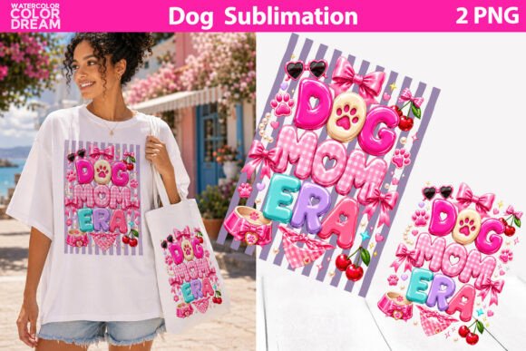 Dog Mom Era Quote Design Graphic by WatercolorColorDream · Creative Fabrica