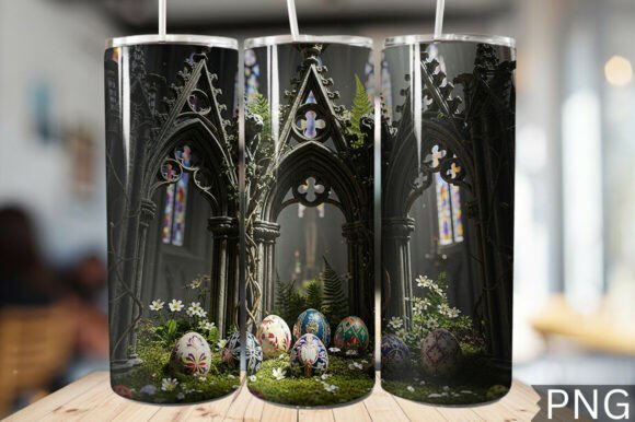 Easter Gothic Tumbler Wrap PNG Graphic by Ar designstore · Creative Fabrica