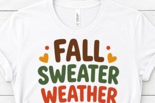 Fall Sweater Weather Retro Autumn SVG Graphic by DynjoDesigns ...