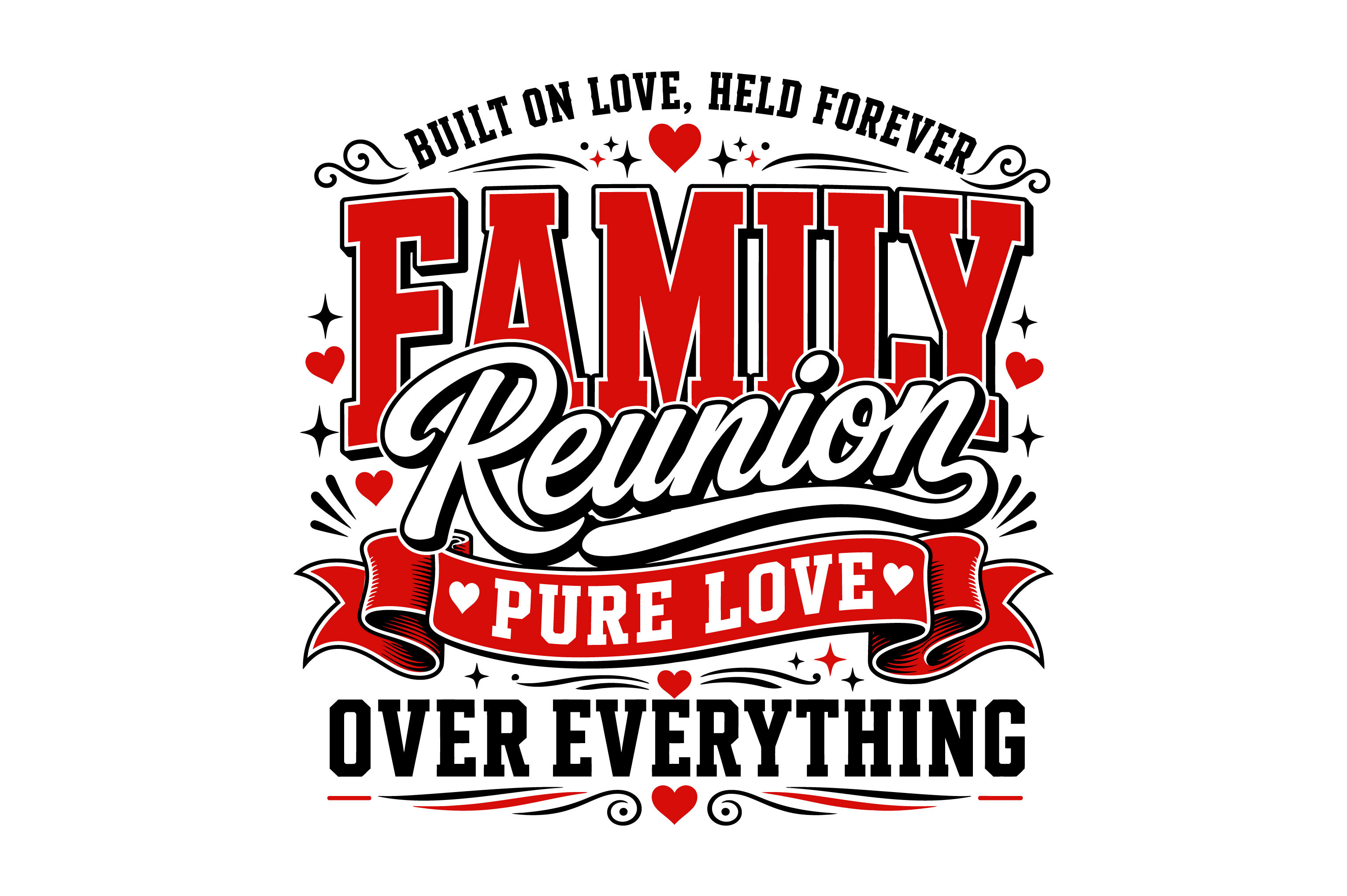 Family Reunion Pure Love Design Graphic by Design Station · Creative ...