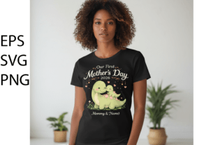 First Mothers Day Dino 2026 SVG Graphic by T-shirt Shop · Creative Fabrica