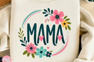 Floral Wreath Mama Mother Day PNG Graphic by BEE CREATION · Creative ...