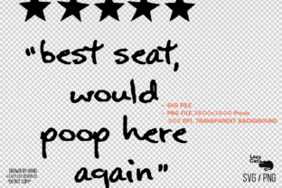 Funny Bathroom Review SVG PNG Graphic by Lazy Cat · Creative Fabrica