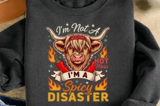 Funny Sarcastic Highland Cow Png Graphic by T-Shirt Design Bundle ...