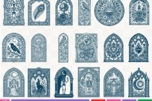 Gothic Stained Glass SVG Bundle Graphic by BDdesign · Creative Fabrica