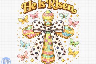 He is Risen Easter Christian Cross PNG Graphic by RICH CREATION ...