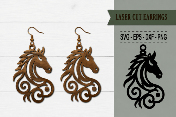 Letter R Wooden Earrings SVG Laser Cut · Creative Fabrica