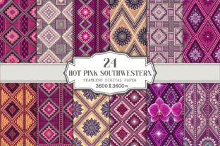 Hot Pink Southwestern Seamless Pattern Graphic by Vectornest12 ...