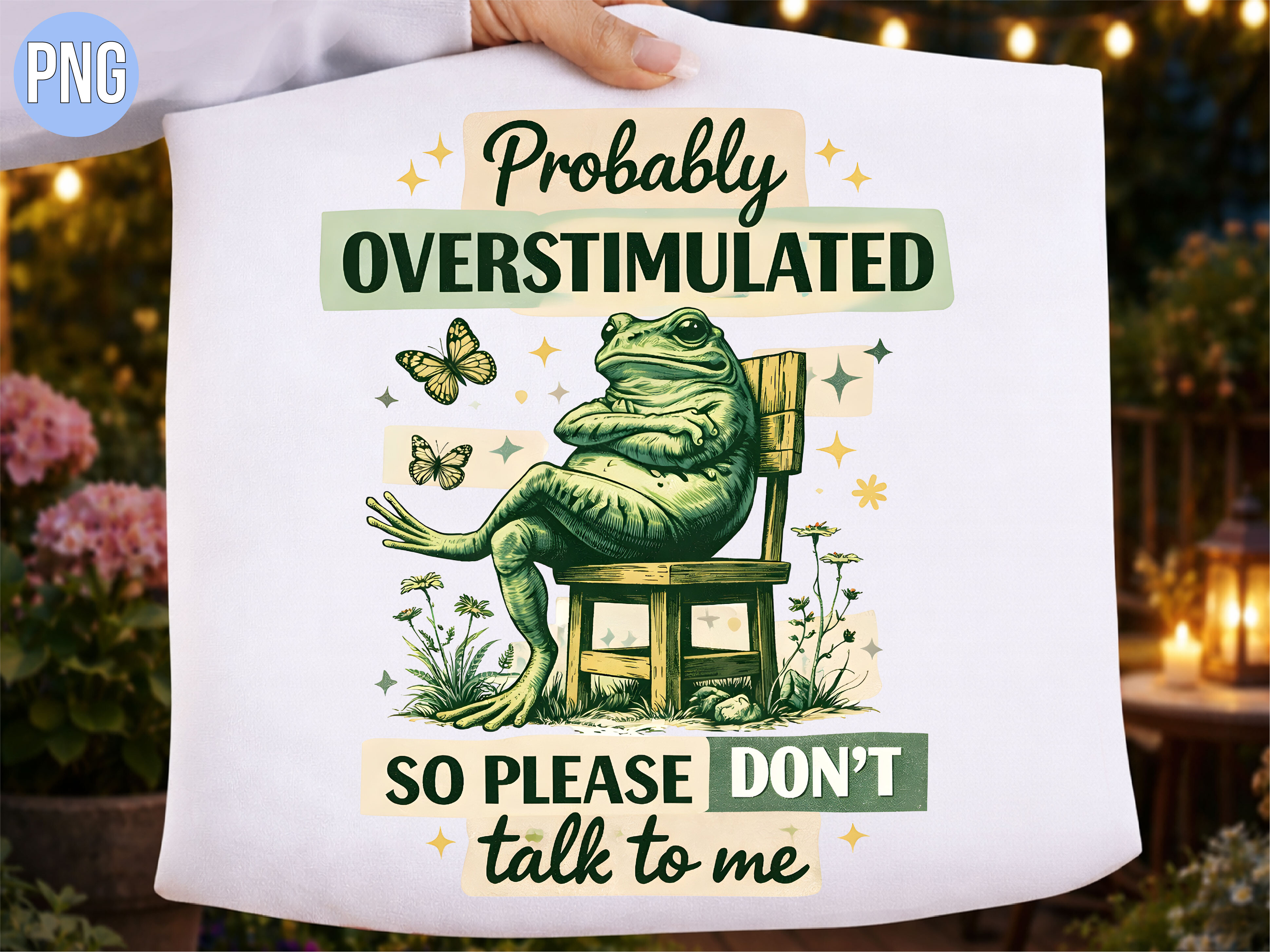 Overstimulated Frog Dont Talk to Me PNG Graphic by DIGITAL FOX ...