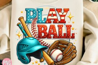 Play Ball American Baseball Retro PNG Graphic by ProCUT · Creative Fabrica
