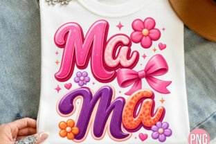 Retro Pink Coquette Mama Bow PNG Shirt Graphic by Crafty Bee · Creative ...