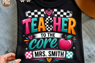 Retro Teacher to the Core T-shirt PNG Graphic by Art Zone · Creative ...