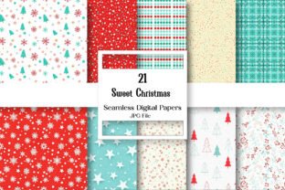 Sweet Christmas Seamless Digital Pattern Graphic by Vintage · Creative ...