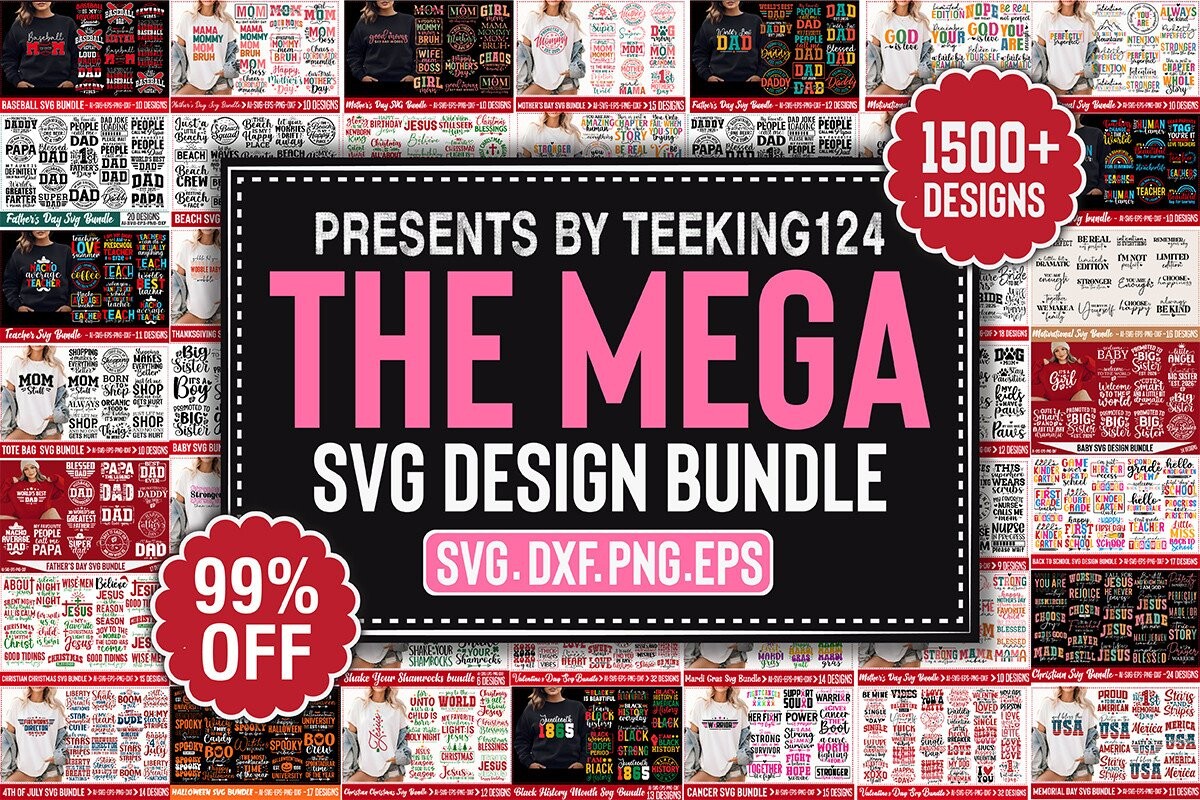 The Mega SVG Design Bundle Bundle · Creative Fabrica