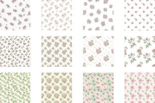 Tiny Roses Coquette Digital Paper Graphic by Designstock · Creative Fabrica