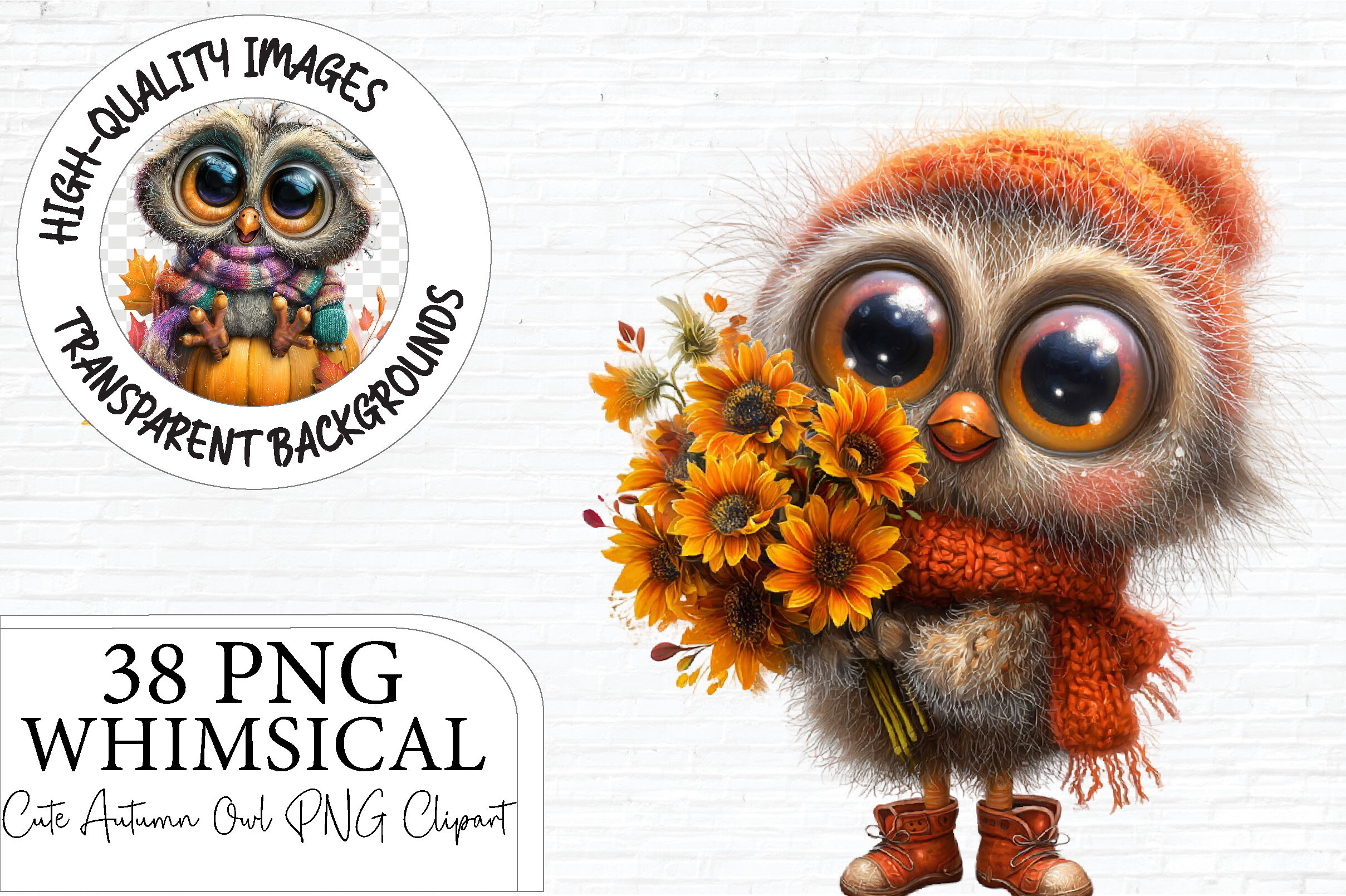 Whimsical Autumn Owl PNG Clipart Graphic by Artoya · Creative Fabrica