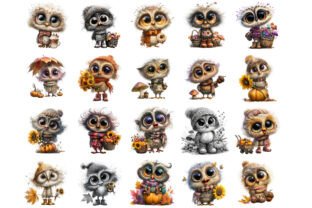 Whimsical Autumn Owl PNG Clipart Graphic by Artoya · Creative Fabrica