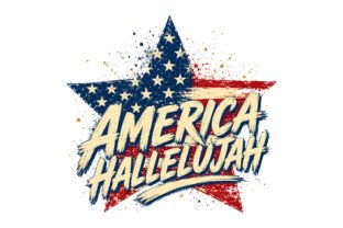 America Hallelujah Patriotic SVG Graphic by Design Station · Creative ...