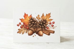 Autumn Pinecone Acorn Clipart PNG Graphic by ArtbyCrystalJennings ...