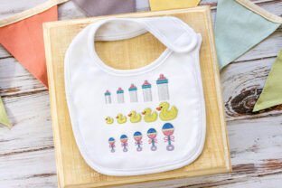 Baby Micro Embroidery Set · Creative Fabrica