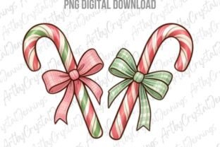 Christmas Candy Cane Clipart PNG Graphic by ArtbyCrystalJennings ...