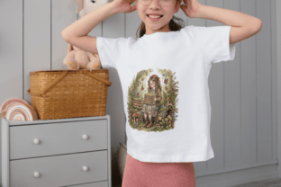 Cottagecore Reading Girl Clipart Bundle Graphic by Hamees Store ...