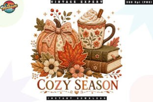 Cozy Season Autumn Coffee PNG Graphic by Vintage Expert · Creative Fabrica