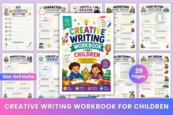 Creative Writing Workbook for Children Graphic by KDPMart · Creative ...