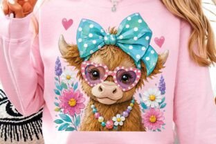 Cute Highland Cow PNG Graphic by CraftyPixel Lab · Creative Fabrica