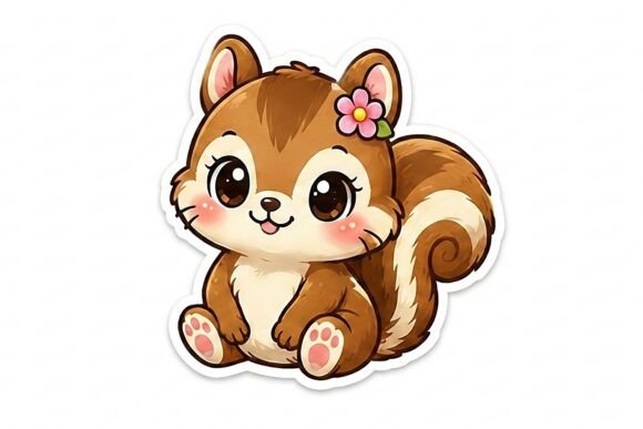 Cute Kawaii Dinosaur Sticker PNG Graphic by MyPatterns · Creative Fabrica