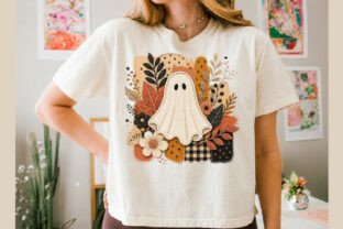 Cute Spooky Ghost Patchwork PNG Graphic by Vintage Expert · Creative ...